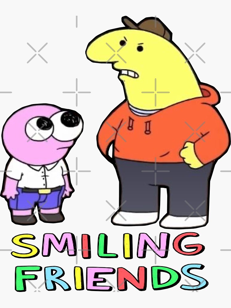 "Smiling friends. Smormu" Sticker for Sale by ZI-Stars | Redbubble