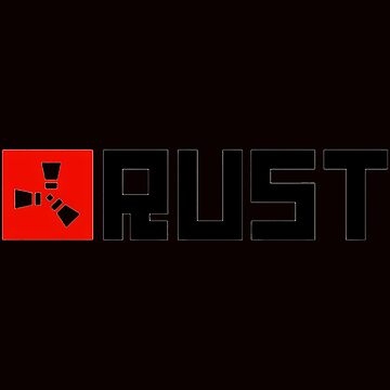 "Rust Game Logo " Sticker for Sale by MadriHijo | Redbubble