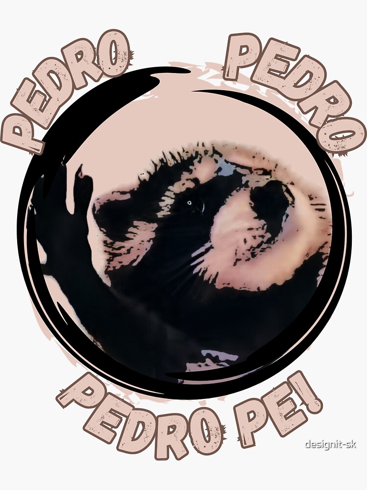 "Pedro Dancing Rave Raccoon" Sticker for Sale by designit-sk | Redbubble