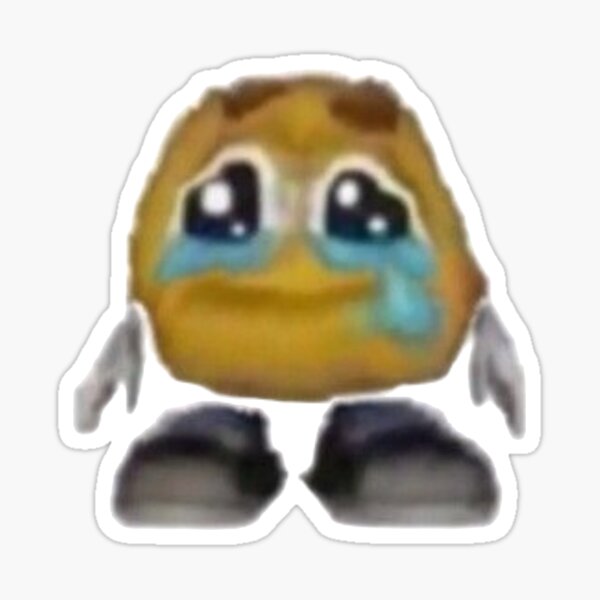 "Funny Sad Emoji Cool Meme" Sticker for Sale by Maviartig | Redbubble