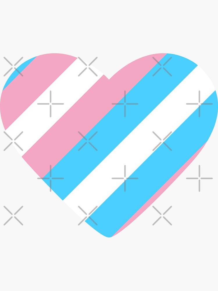 "Transgender Pride Flag Stripes" Sticker by czollinger | Redbubble