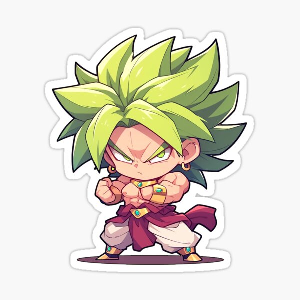 "Angry Broly" Sticker for Sale by MadeByHaresShop | Redbubble
