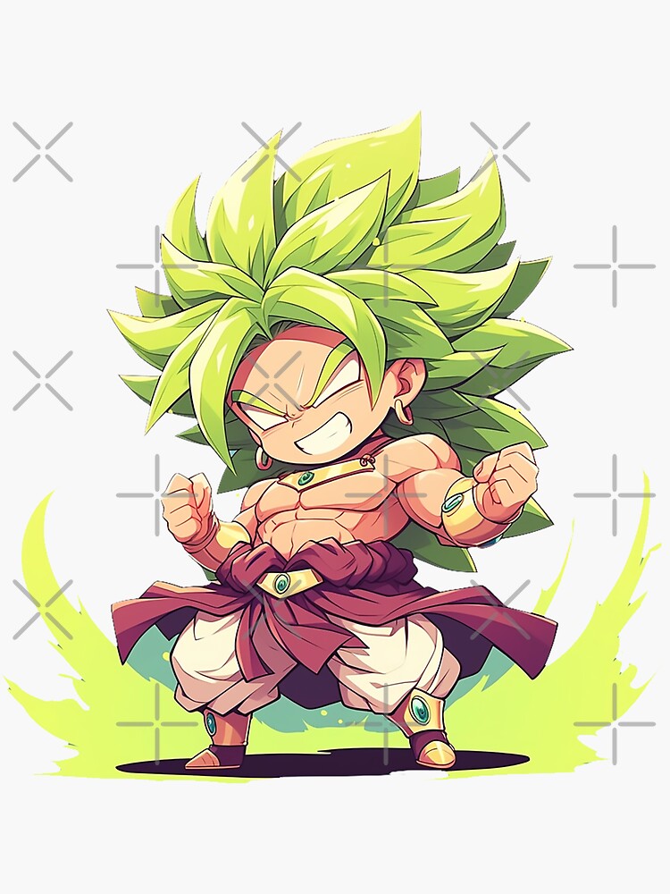 "Legendary Super Saiyan Broly" Sticker for Sale by MadeByHaresShop ...