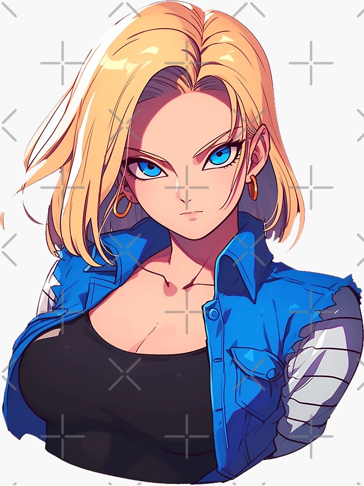 "Android C18" Sticker for Sale by MadeByHaresShop | Redbubble