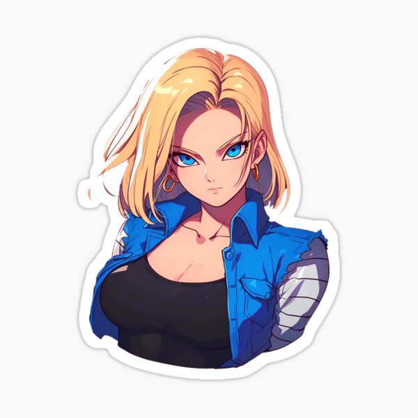 "Android C18" Sticker for Sale by MadeByHaresShop | Redbubble