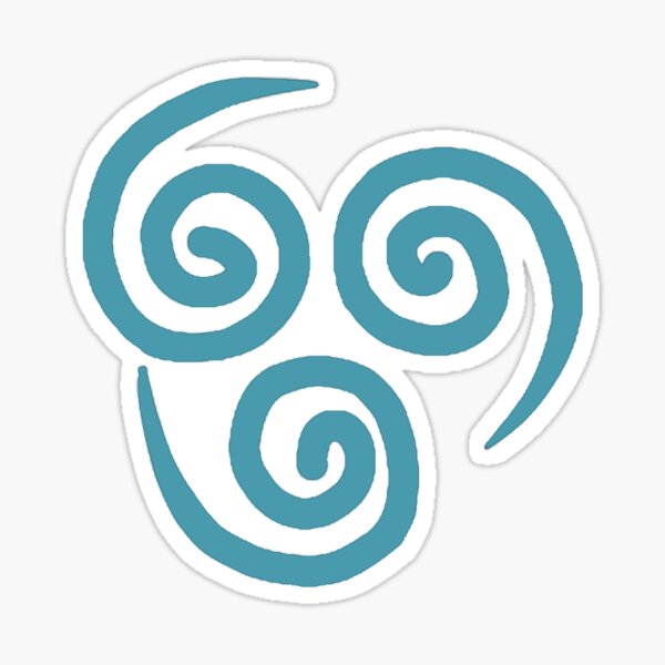 "The Air Nomads - Avatar The Last Airbender [COLORED OUTLINE]" Sticker ...