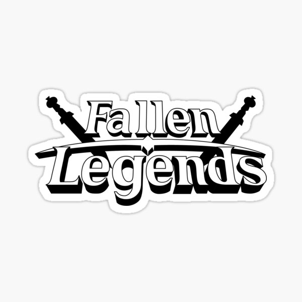 "Fallen Legends BW" Sticker for Sale by Jet Classic | Redbubble