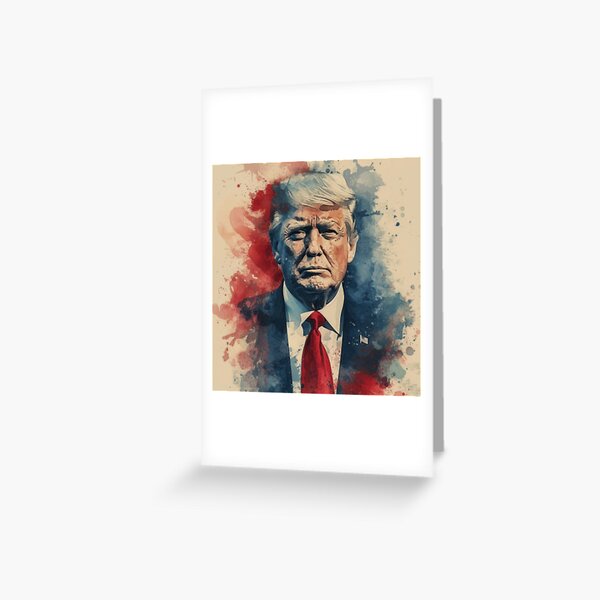 "Sketch of Donald Trump" Greeting Card for Sale by JenniRoma | Redbubble