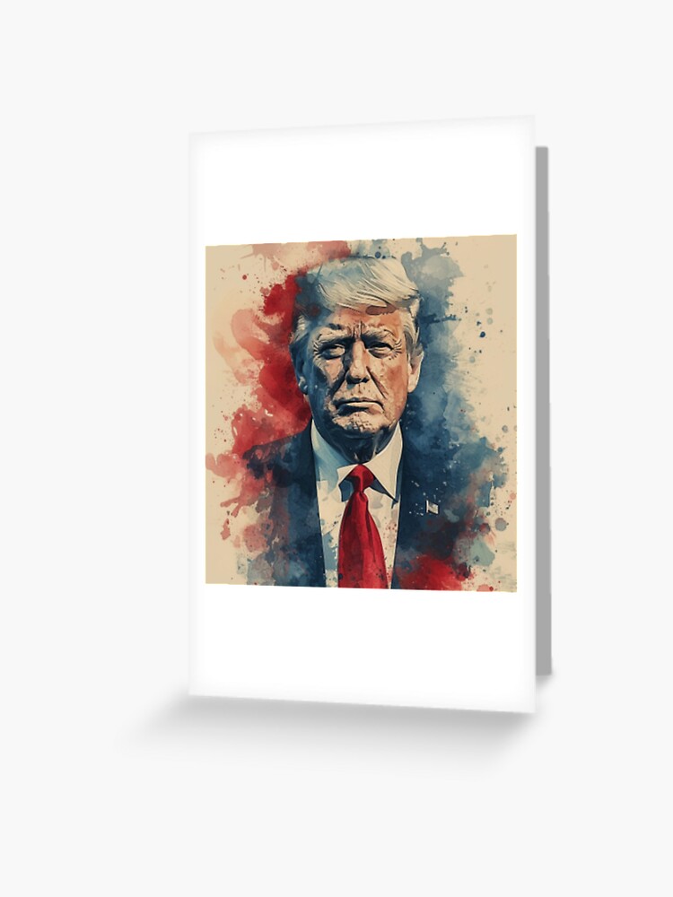 "Sketch of Donald Trump" Greeting Card for Sale by JenniRoma | Redbubble