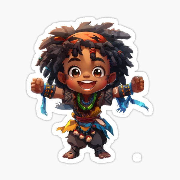 "Zulu Warrior Boy" Sticker for Sale by Gilbert-Leung | Redbubble