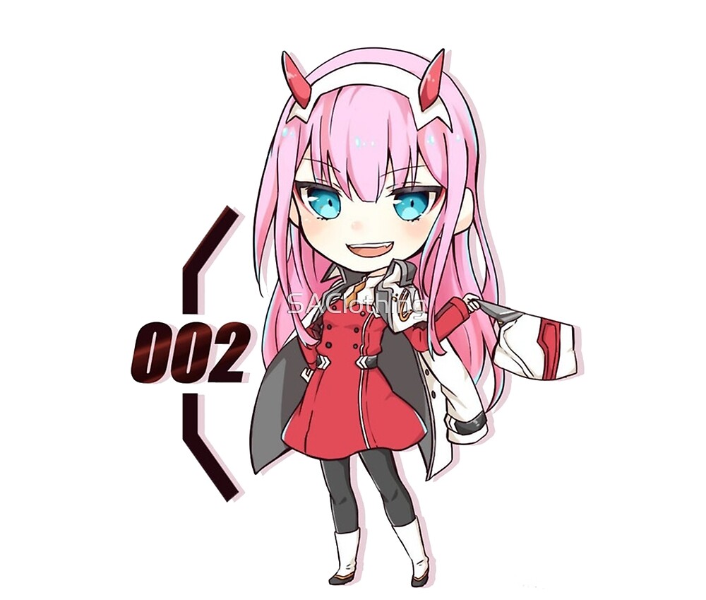 "Darling in the Franxx Chibi Zero Two" by SAClothing | Redbubble