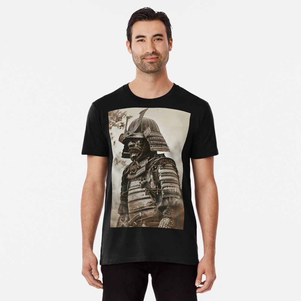 "Soulful Samurai: Detailed Portrait of a Warrior in Traditional Armor ...