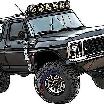 "Bumpside Ford Bronco Prerunner " Sticker for Sale by Arseman69 | Redbubble