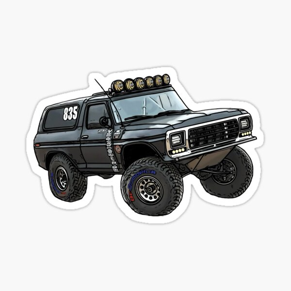 "Bumpside Ford Bronco Prerunner " Sticker for Sale by Arseman69 | Redbubble