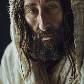 "Face of Mystery: A Photorealistic Shroud of Turin Portrait" Sticker ...