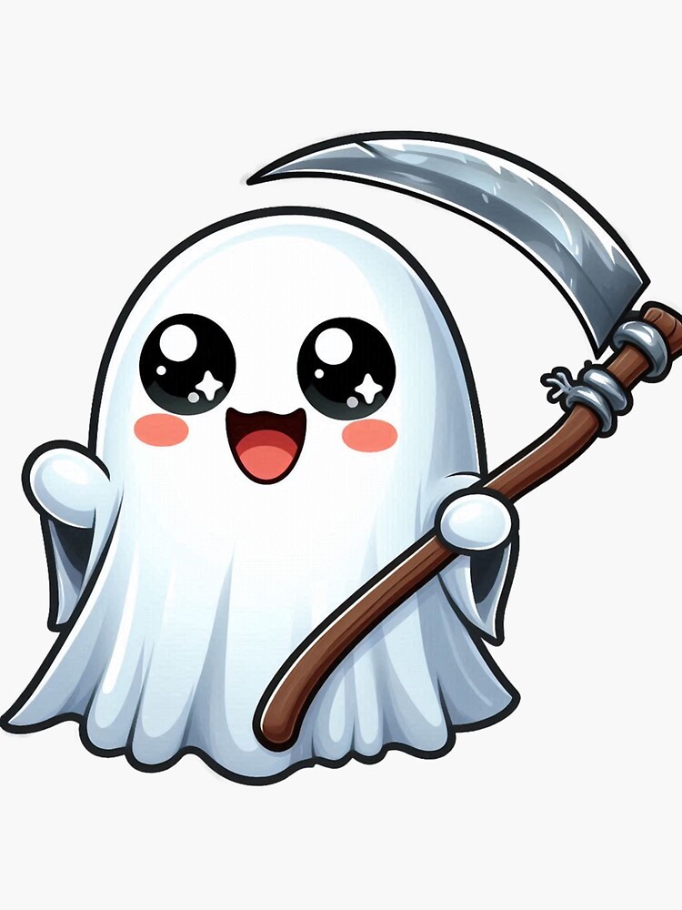 "Funny Ghost" Sticker for Sale by Ahmedmagdy1313 | Redbubble