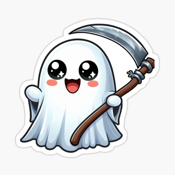 "Funny Ghost" Sticker for Sale by Ahmedmagdy1313 | Redbubble