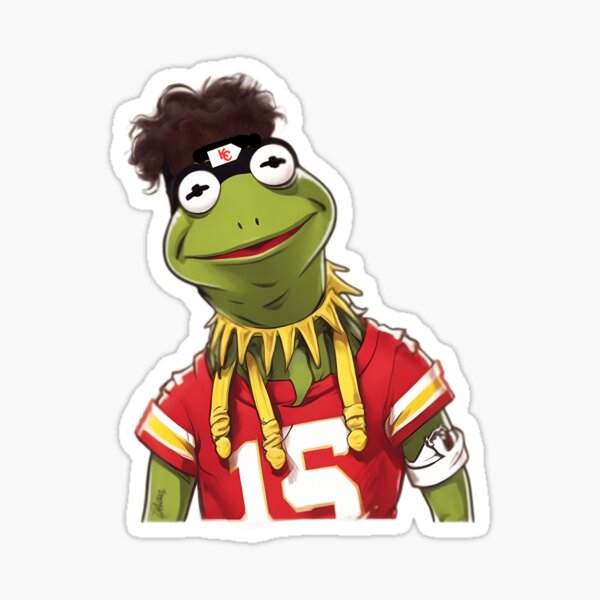 "Patrick Mahomes Kermit Meme " Sticker for Sale by Sumitonda | Redbubble
