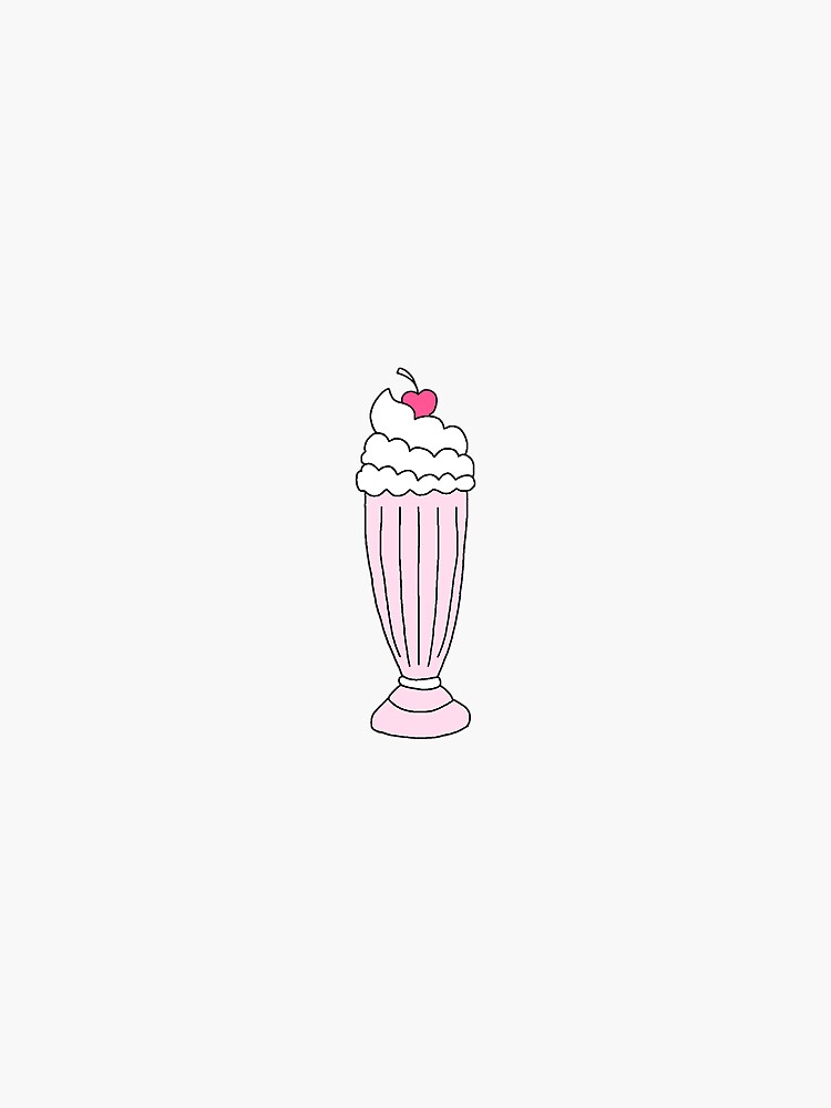 "Old-fashioned Milkshake" Sticker for Sale by janachesnut | Redbubble
