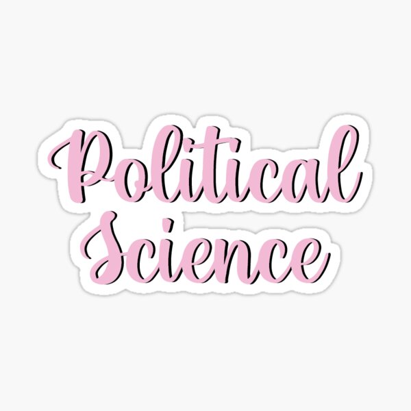 "political science pink" Sticker for Sale by andiel16 | Redbubble