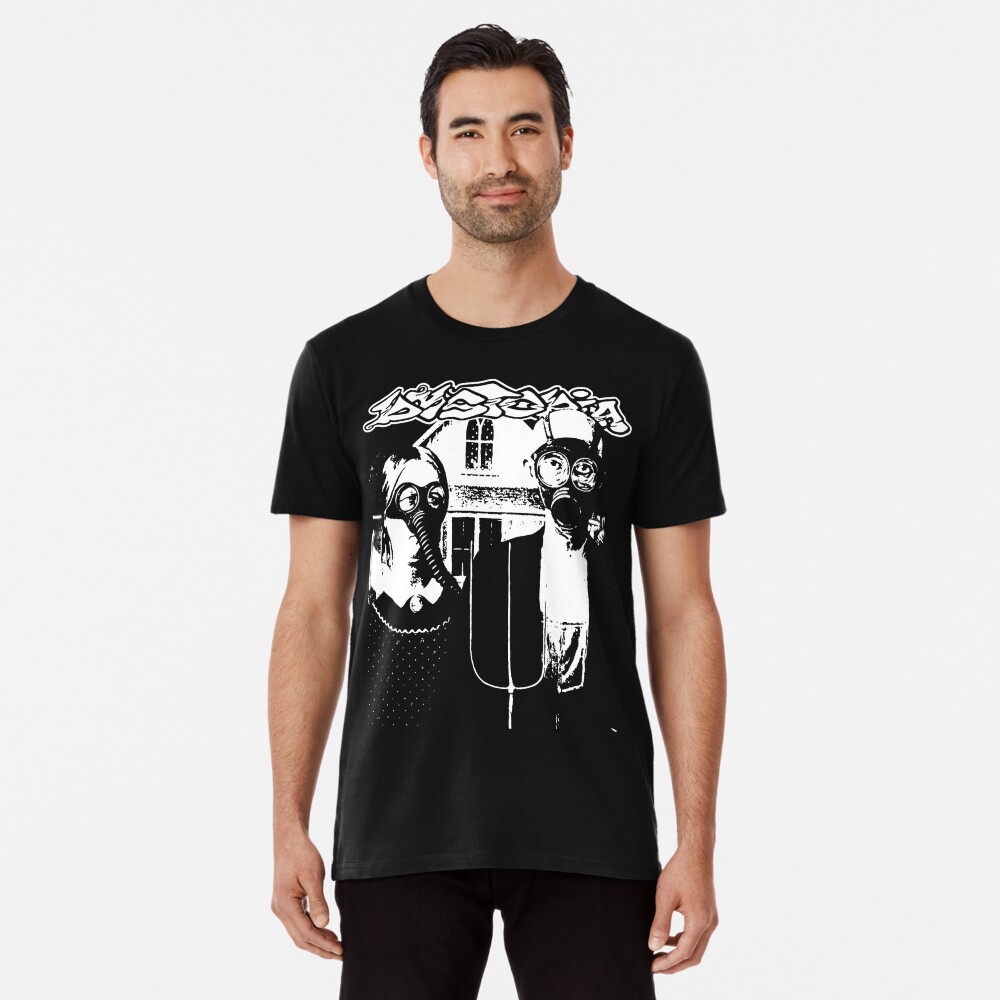 "Dystopia Crust Punk Band - American Gothic" Sticker by GabrielleRey ...