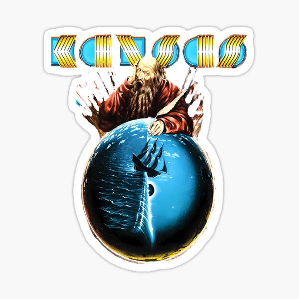 "Kansas Band" Sticker for Sale by JosefiMarks | Redbubble