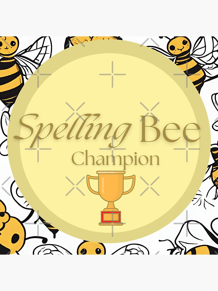 "Spelling Bee" Sticker for Sale by Divartic | Redbubble