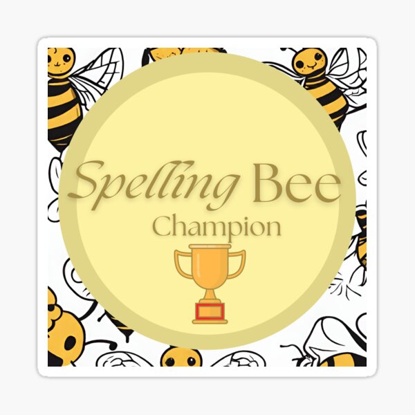 "Spelling Bee" Sticker for Sale by Divartic | Redbubble