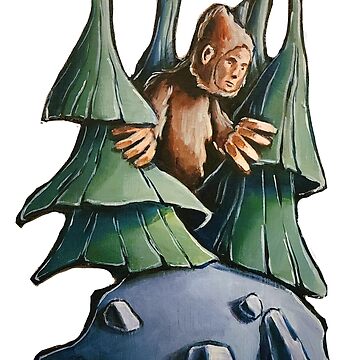 "Bigfoot" Sticker for Sale by Byron McBride | Redbubble