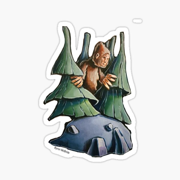 "Bigfoot" Sticker for Sale by Byron McBride | Redbubble