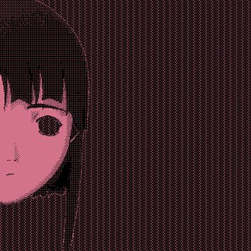 "Lain Purple Cybercore Aesthetic Wallpaper Design" Sticker for Sale by ...