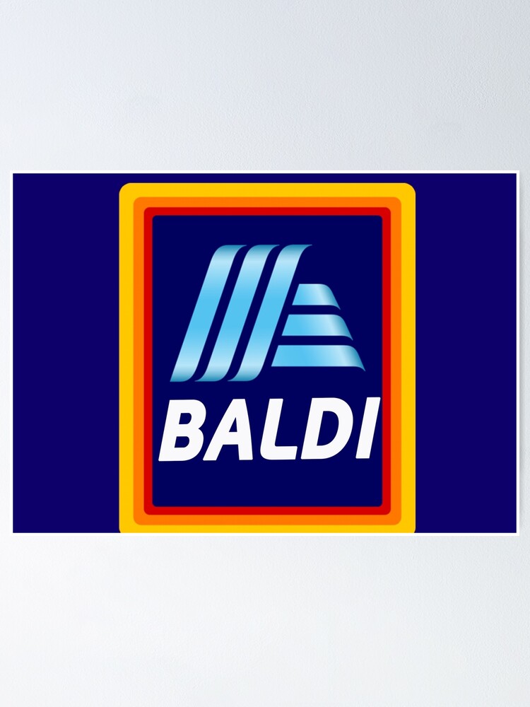 "BALDI" Poster for Sale by SwearingKids | Redbubble