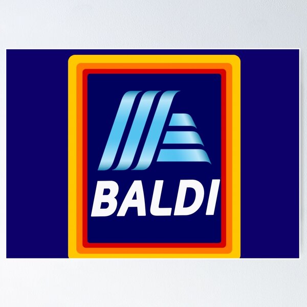 "BALDI" Poster for Sale by SwearingKids | Redbubble