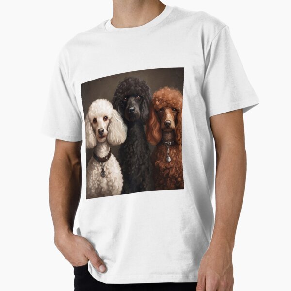 "Three Poodles Artwork, Poodle Art, Poodles Print" Premium T-Shirt for ...