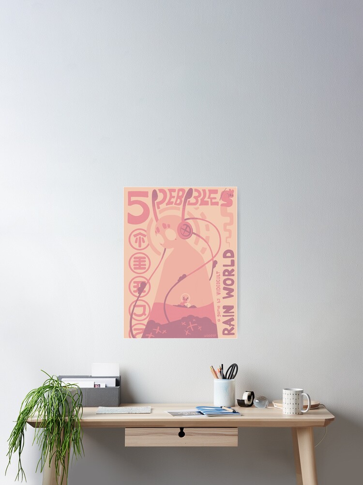 "Five Pebbles Rain World Poster" Poster for Sale by woodsymachine ...