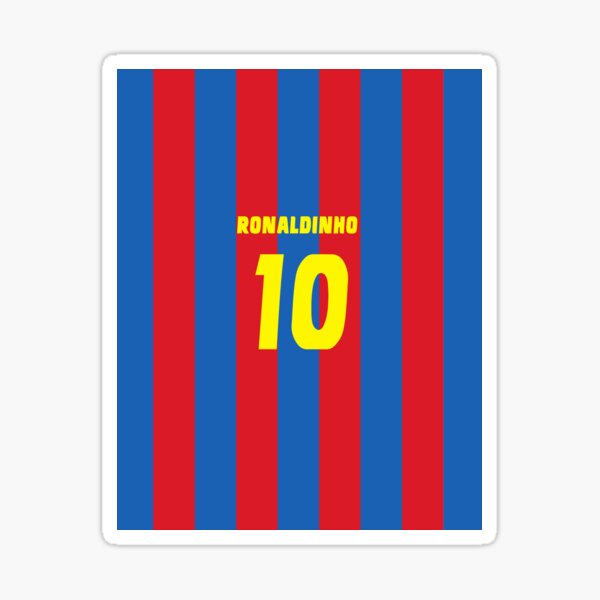 "Ronaldinho FC Barcelona Classic Kit" Sticker for Sale by Alimator ...