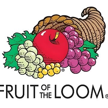 "Fruit of the Loom cornucopia original" Sticker for Sale by Kackos ...