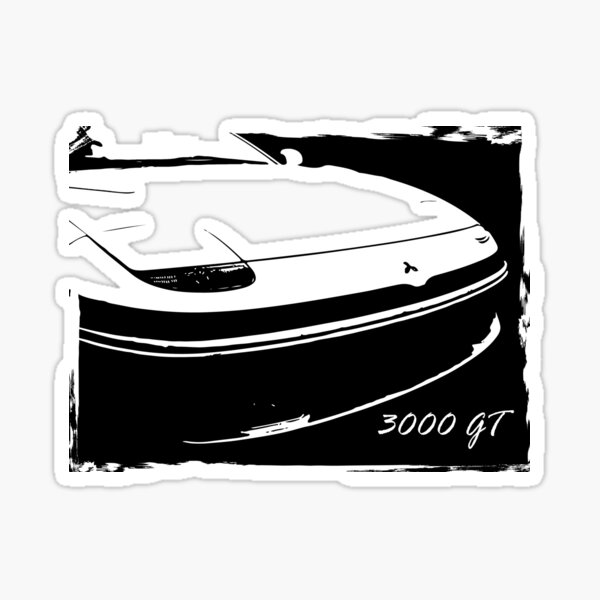 "3000GT" Sticker for Sale by Pikokk | Redbubble