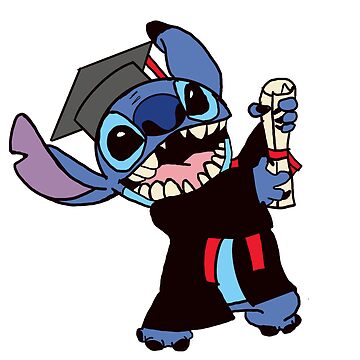 "Stitch graduation" Sticker for Sale by Mclovinglife | Redbubble