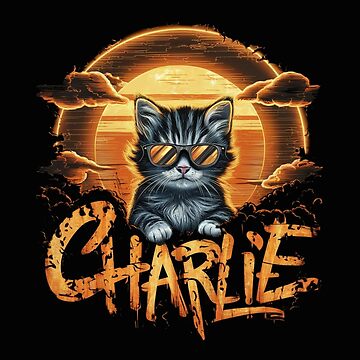 "charlie name " Sticker for Sale by bukajart | Redbubble