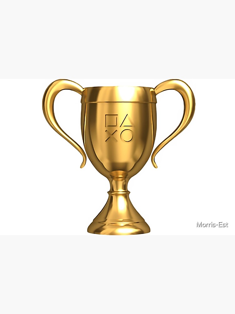 gold trophy psn ps5 Greeting Card