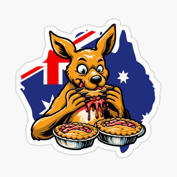 "Meat Pies Kangaroo - Funny Aussie Foodie Kangaroo Lover Gift for ...