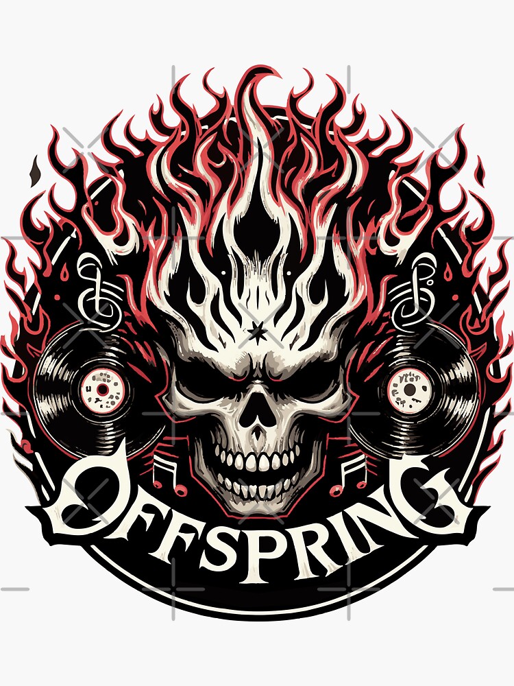 "The Offspring Band" Sticker for Sale by MushroomHut | Redbubble