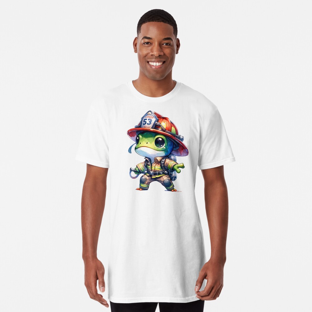 "Brave Firefighter Frog Illustration" Sticker for Sale by Kwanbaba21 ...