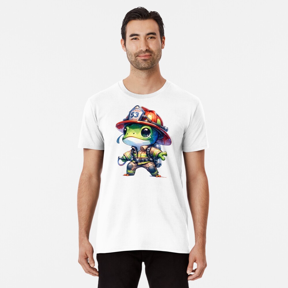 "Brave Firefighter Frog Illustration" Sticker for Sale by Kwanbaba21 ...