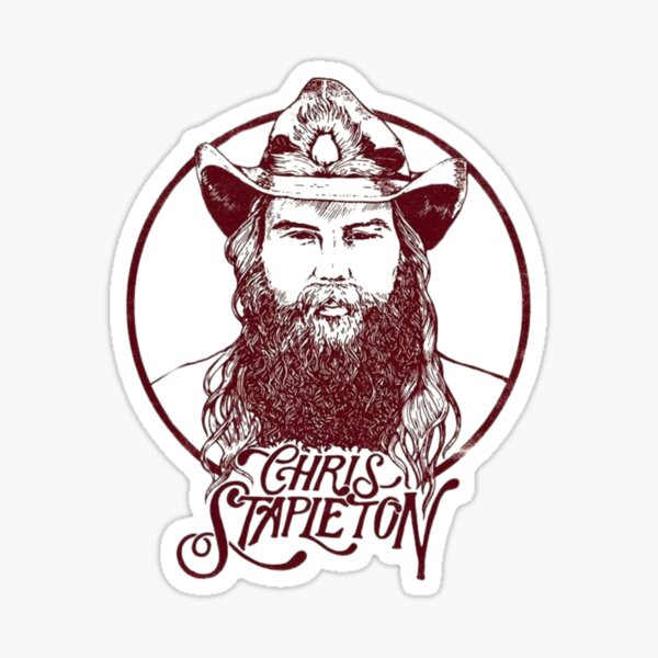 "Chris Stapleton" Sticker for Sale by We-Print4U | Redbubble