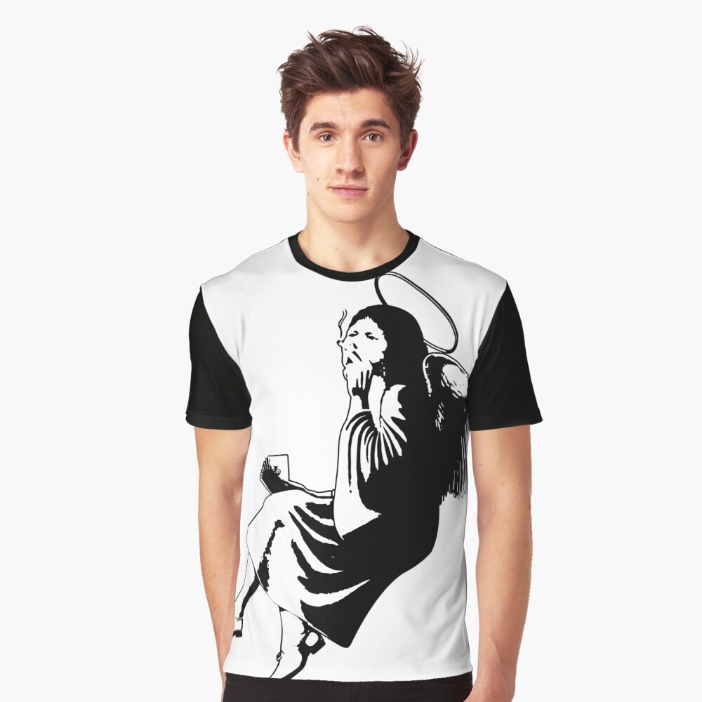 "Black Sabbath - Heaven and Hell Smoking Angel" Sticker for Sale by ...