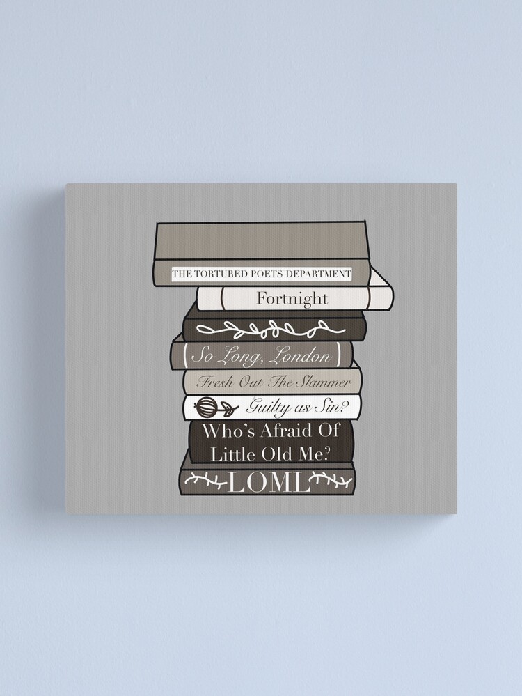 TTPD Book Stack Canvas Print sold by Leopard Jorie | SKU 4730946 ...