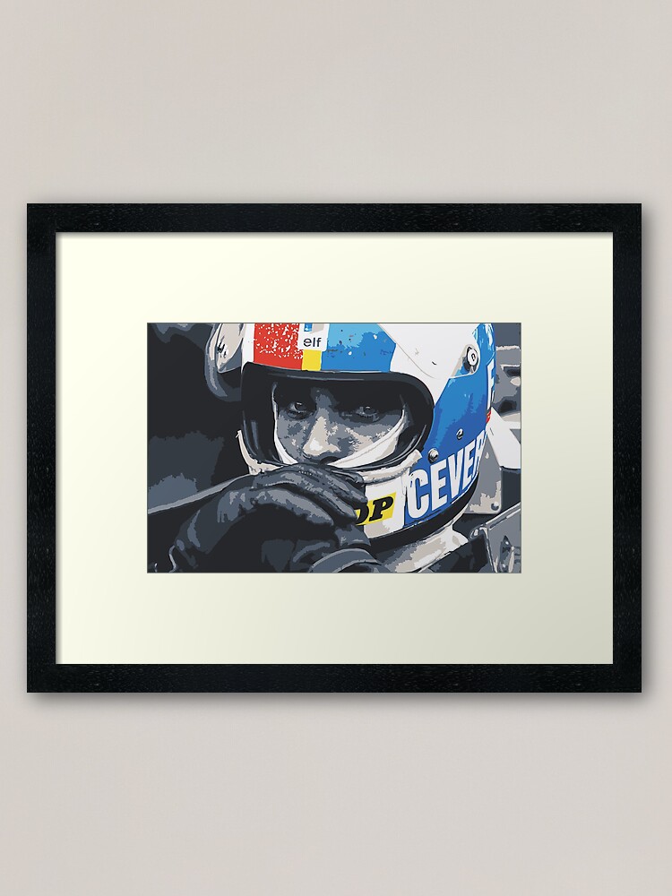 "Francois Cevert Helmet" Framed Art Print for Sale by MillsLayne ...