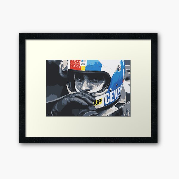"Francois Cevert Helmet" Framed Art Print for Sale by MillsLayne ...